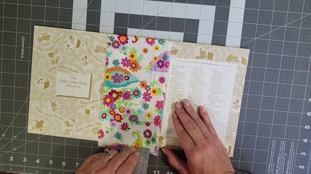 How to prepare a little Golden book for a journal - YouTube