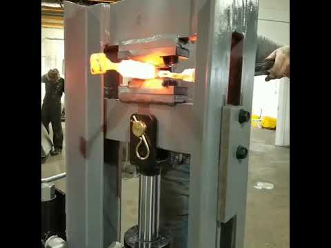 12 Ton Mini Forging Press - YouTube