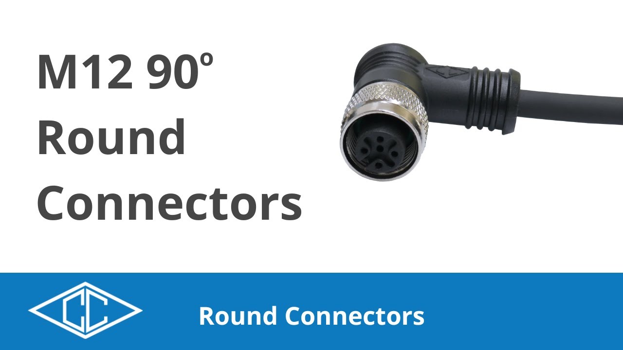 M12 90° Round Connectors: USA-Made, Cost-Effective & Customizable - YouTube