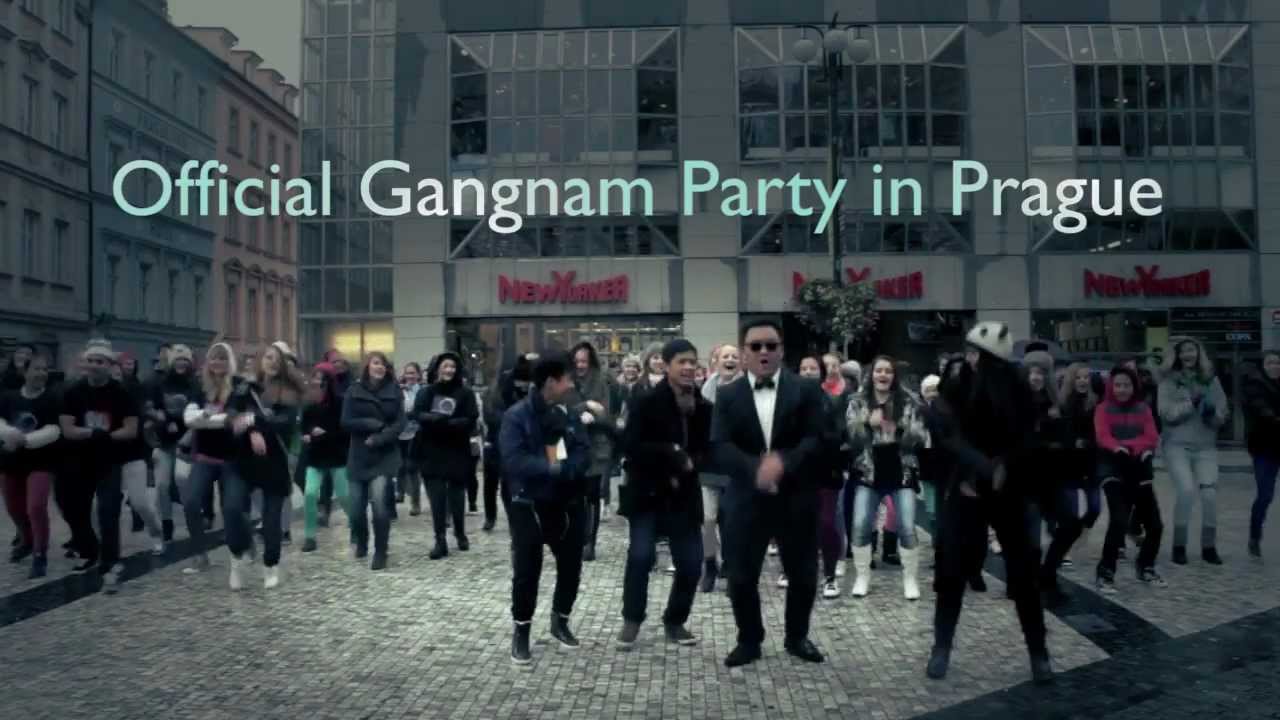 Snow Gangnam style FLASHMOB in Prague - YouTube