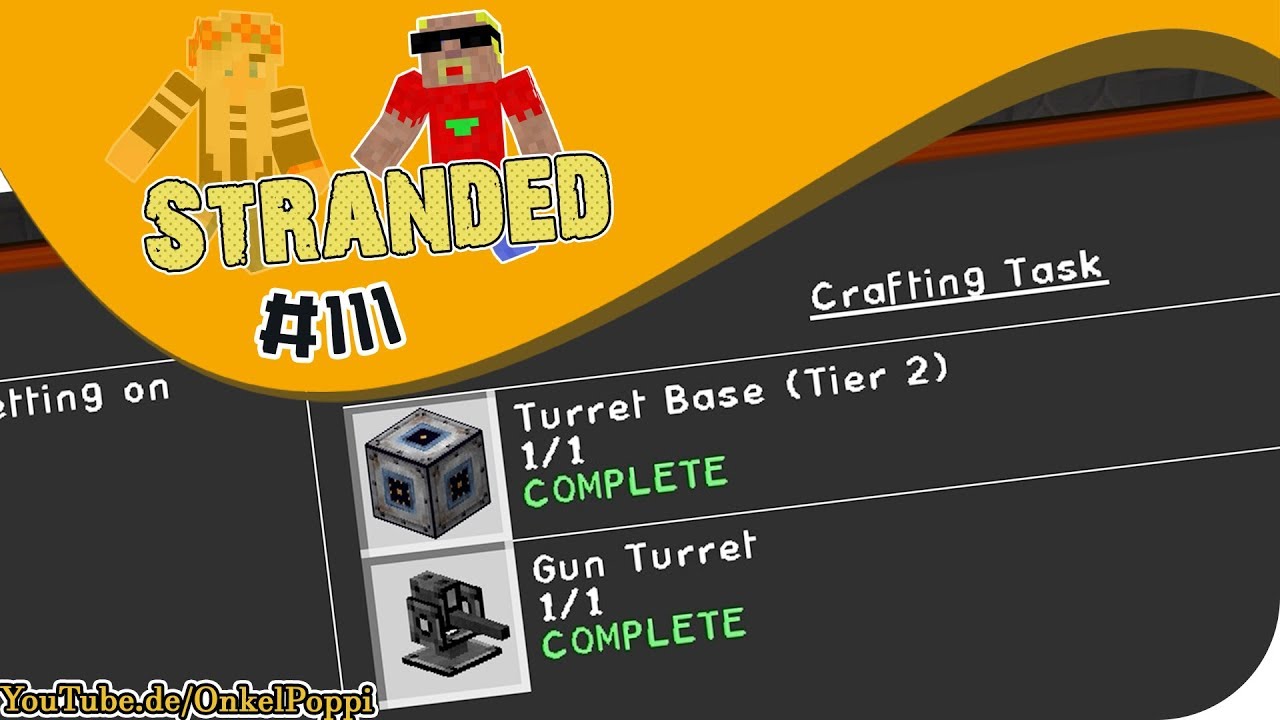 Turret Base und Gun Turret - 111 - Minecraft Stranded - [GERMAN ...
