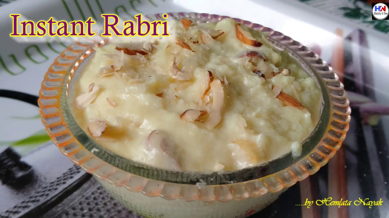 Instant Rabri Recipe , Easy Way to make Instant Rabri, Rabdi Recipe In ...