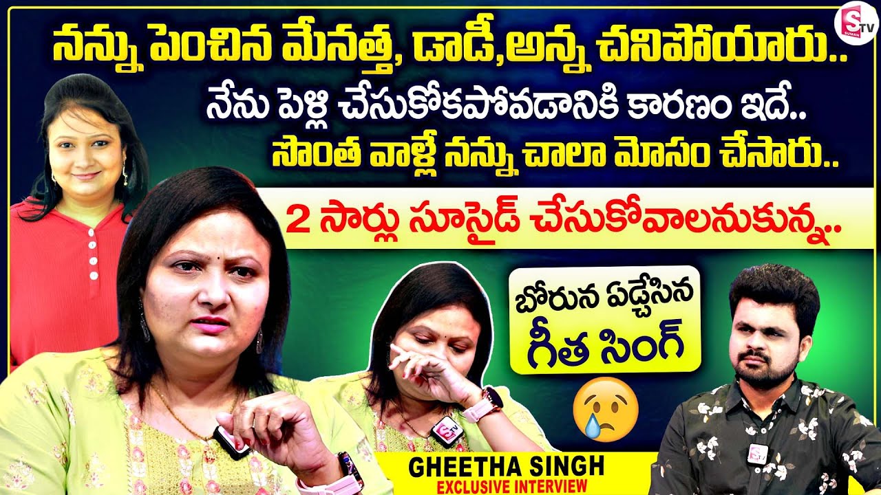 Actress Geetha Singh Emotional Interview with Roshan || Geetha Singh ...