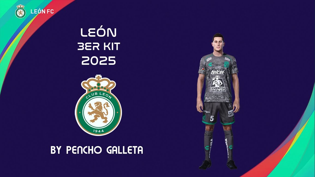 LEÓN FC 3ER KIT 2025 / LIGA MX / PES 2021 / PS4 - YouTube
