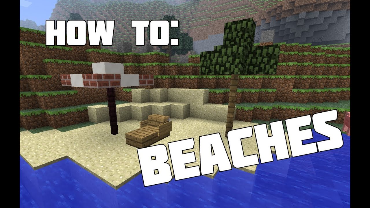 How to Decorate a Beach in Minecraft! - YouTube