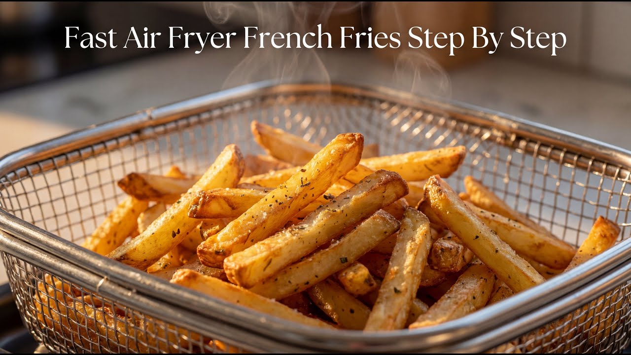 Fast Crispy Air Fryer French Fries - No Deep Frying Required Cooking ...