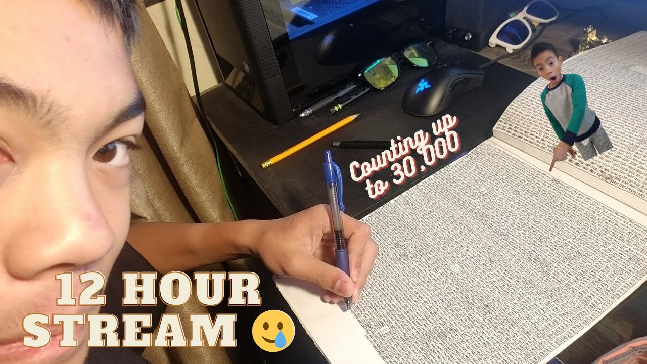Writing Numbers for 12 HOURS STRAIGHT... (help) - YouTube