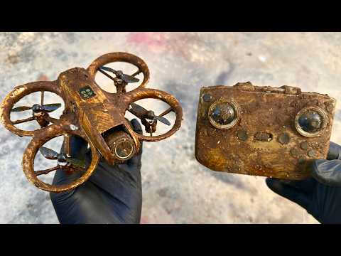 Successfully located and restoration a drone resembling the old, rusty DJI Neo 2