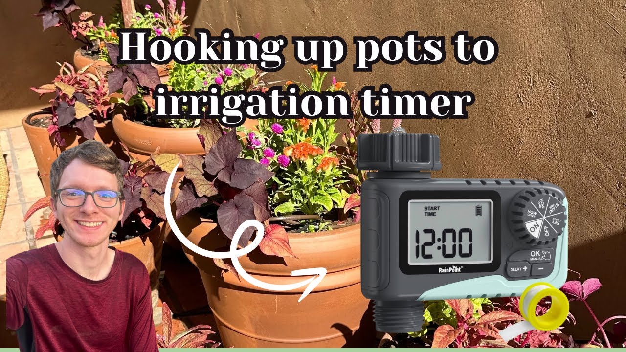 Easy irrigation to pots - YouTube