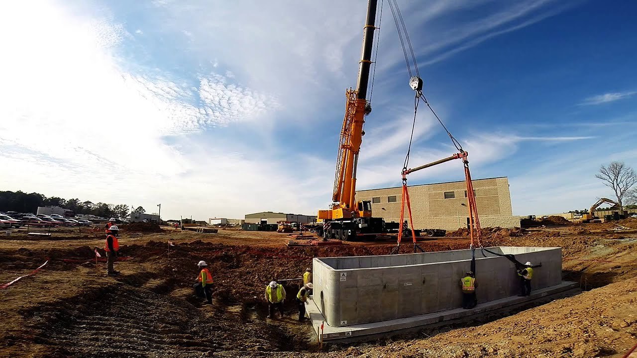 Locke Solutions - SJRA Precast Concrete Meter Vault with McCarthy - YouTube