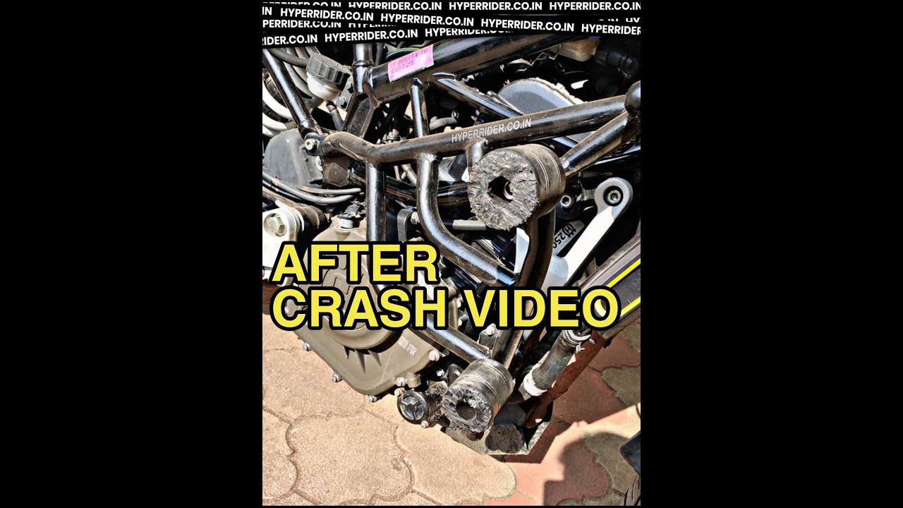 After Crash video of a Husqvarna with Hyperrider Crash Gaurd. - YouTube