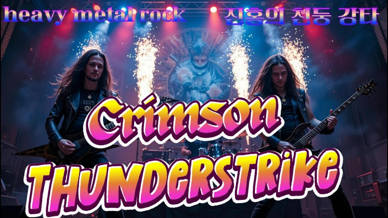HEAVY METAL ROCK Powerful electric guitar solo Power drums LO-FI Music title :Crimson ...