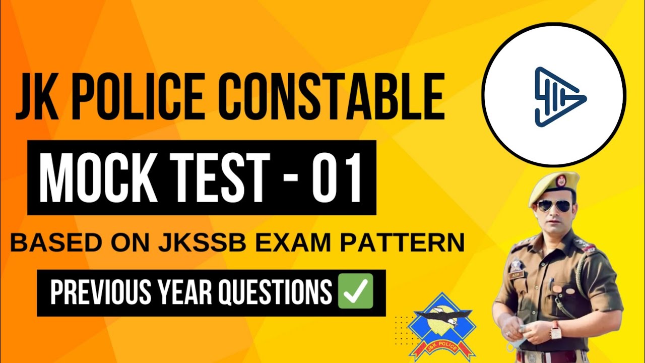Jkp Constable Exam Mock Test 01 | Jkp constable recruitment 2024 ...