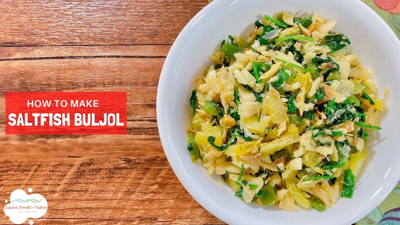 How To Make Saltfish Buljol - YouTube
