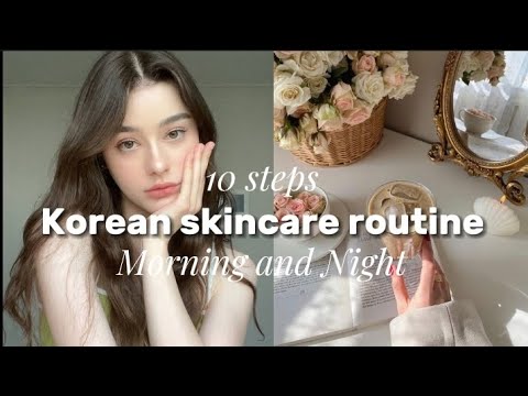 Korean Skincare Routine 🤍 10 steps - YouTube