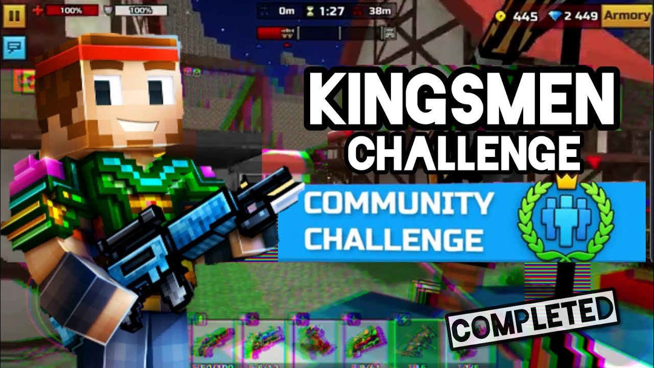 Pixel Gun 3d Kingsmen Challenge - YouTube