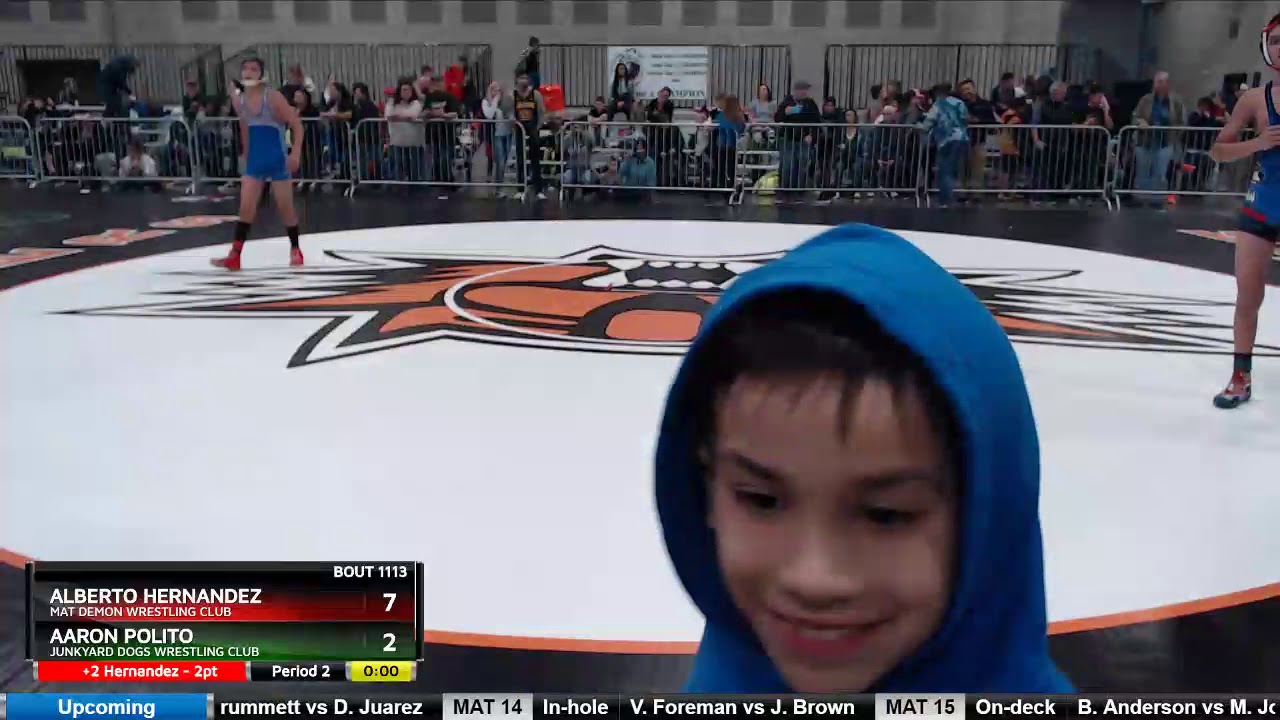 Middle School 110 Alberto Hernandez Mat Demon Wrestling Club Vs Aaron ...