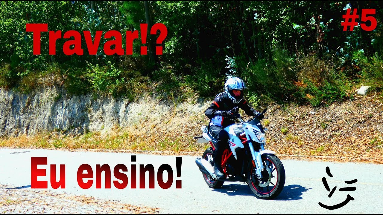APRENDA A TRAVAR DE MANEIRA CERTA #5 **série como andar de mota** - YouTube