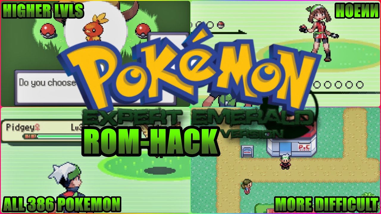 Pokémon Expert Emerald GBA ROM HACK More Difficult, ALL 386 Pokémon ...