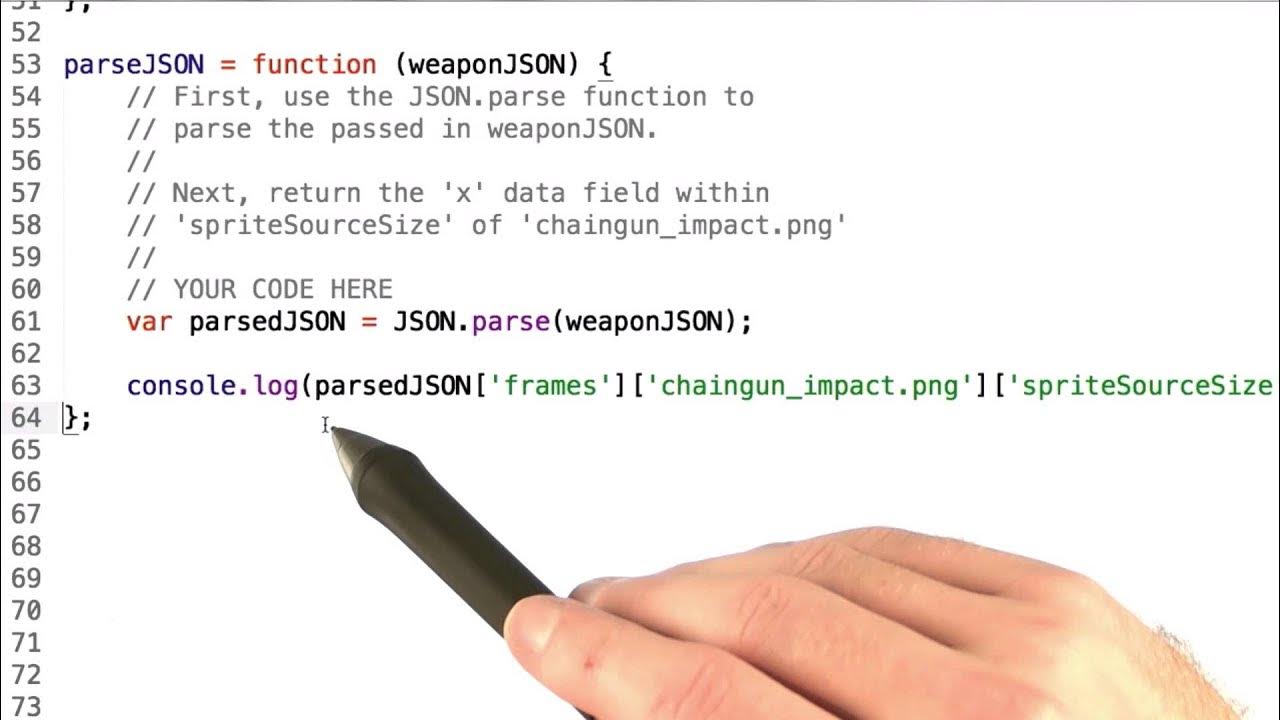 Inspecting JSON - HTML5 Game Development - YouTube