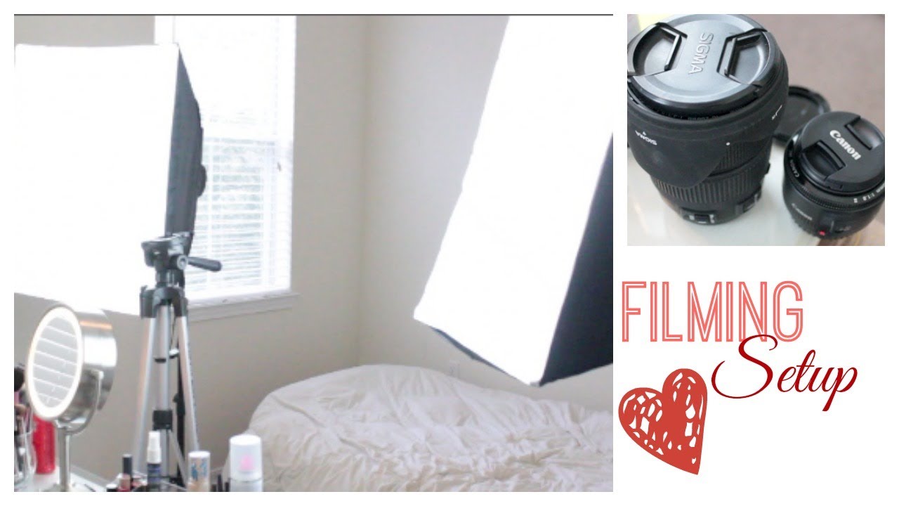 How to Film Youtube Videos | Lighting, Filming Room, Camera, Lenses ...