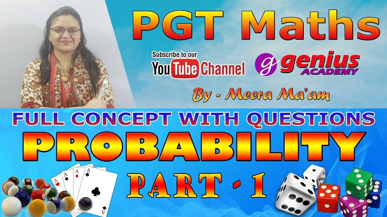 Day 118 - PGT Maths (Probability) Part 1 - Basic Concepts - YouTube