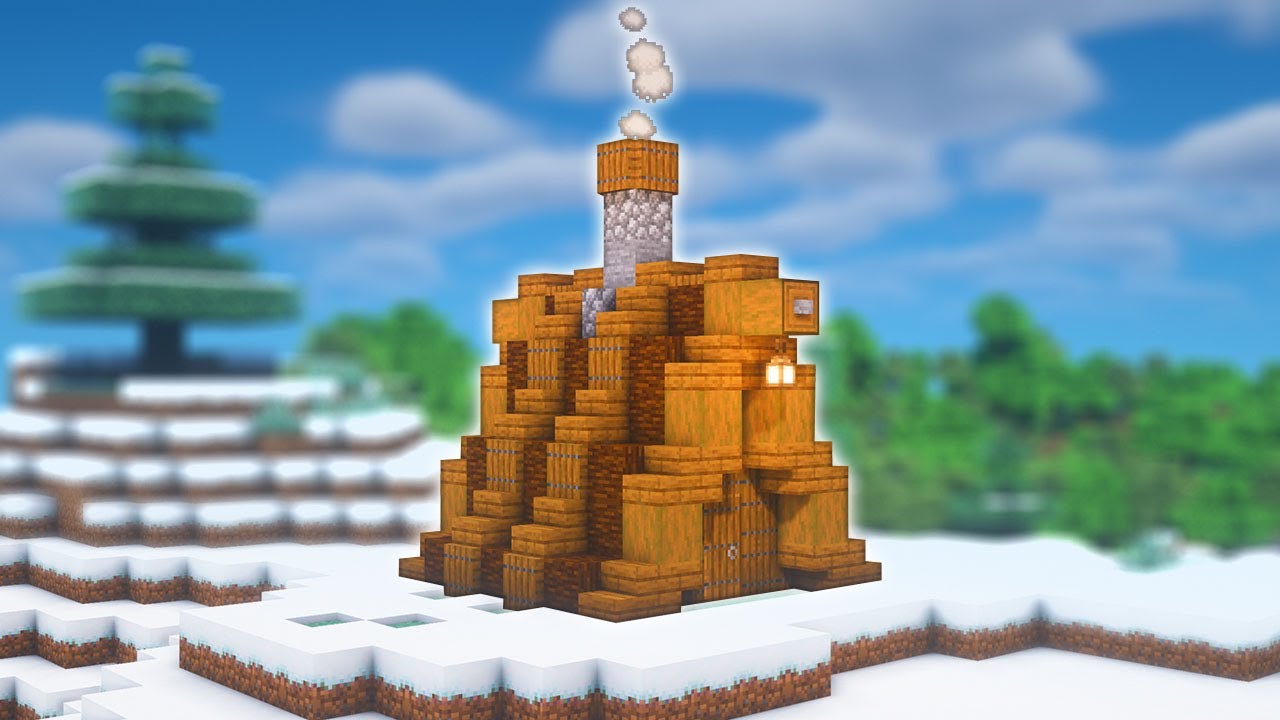 ⛄ Cómo HACER una CASA en la NIEVE *SENCILLA* en MINECRAFT | (TUTORIAL ...