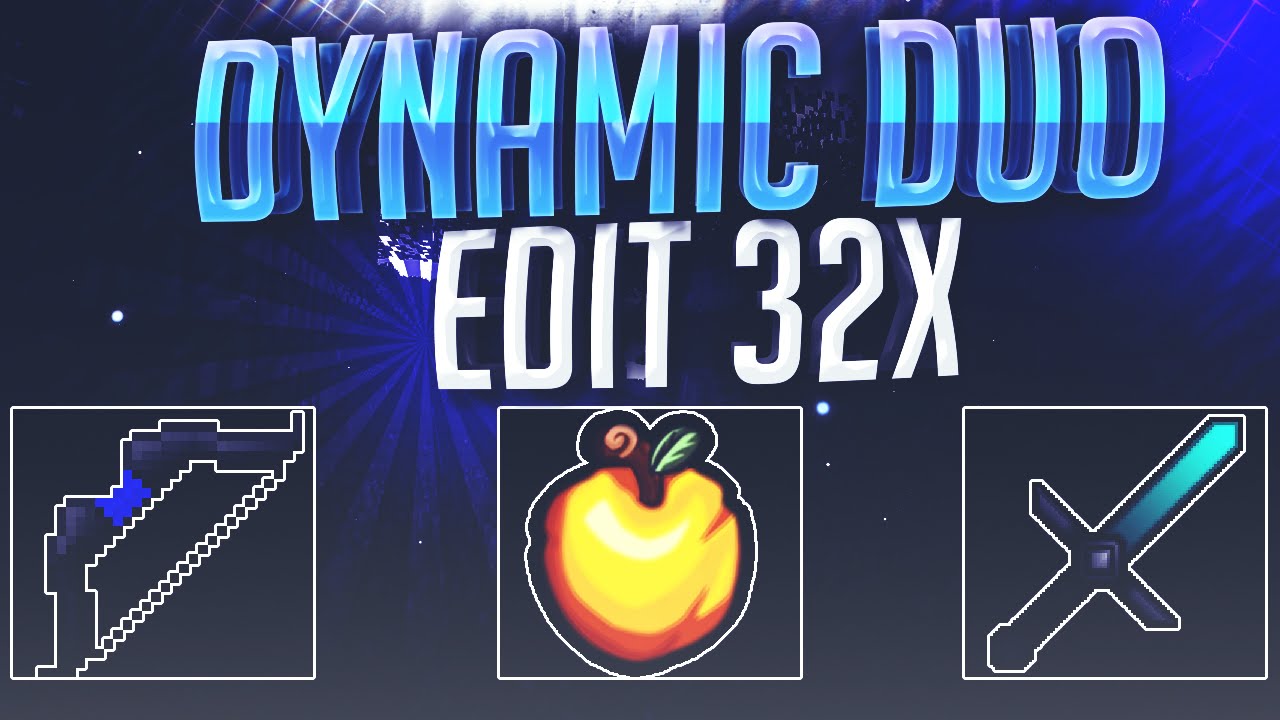 REVIEW TEXTURE PACK PVP MINECRAFT 1.8/1.9/1.10 "Dynamic Duo Edit 32x V2 ...