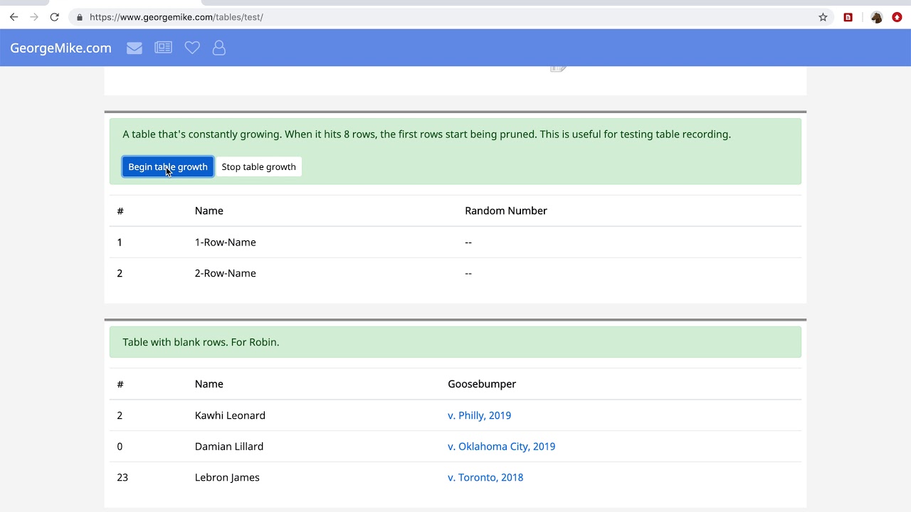 Table Capture: Walk-through (August 2019) - YouTube