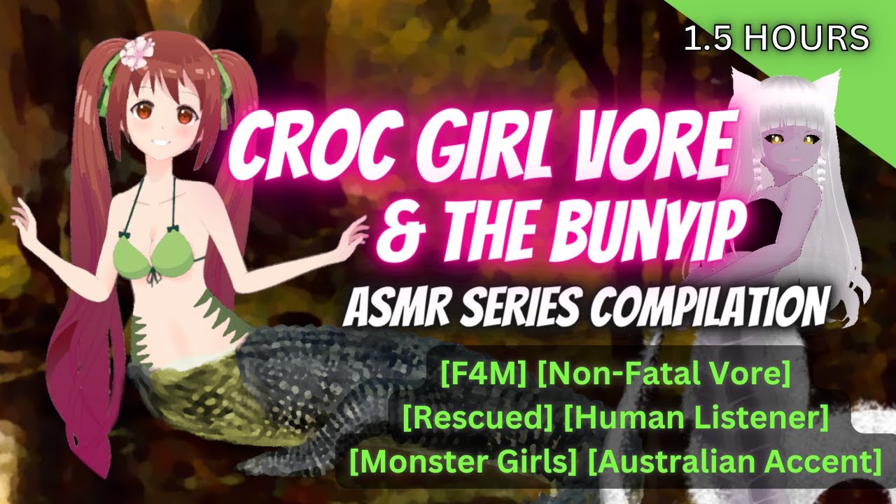 Croc Girl & The Bunyip Vore ASMR Series Compilation! 🐊[stomach sounds] [f4m] [aussie accent] 🌸 ...