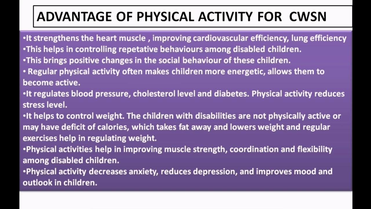 ADVANTAGES OF PHYSICAL ACTIVITY FOR CWSN II TERM 2 II 12TH CLASS II advantages-of-physical-activity-for-cwsn-ii-term-2-ii-12th-class-ii