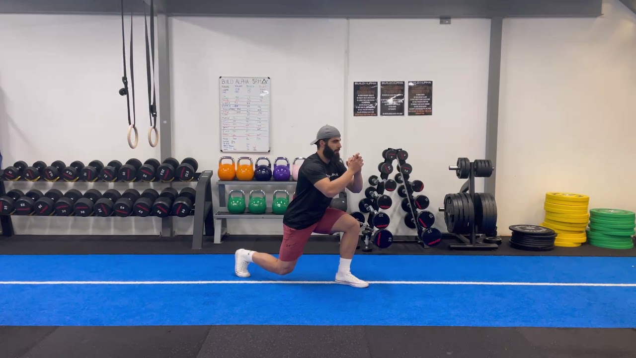 Split stance hold - YouTube