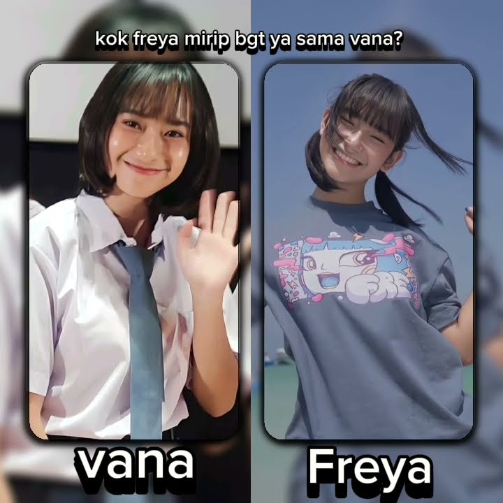 kok bisa mirip yaa kalian pilih siapa nih komen # fyp # 48 # freya ...