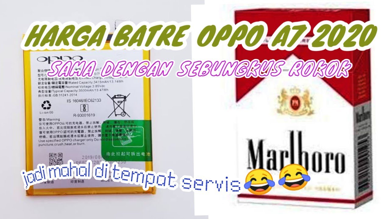 harga batre oppo A7 2020 - YouTube