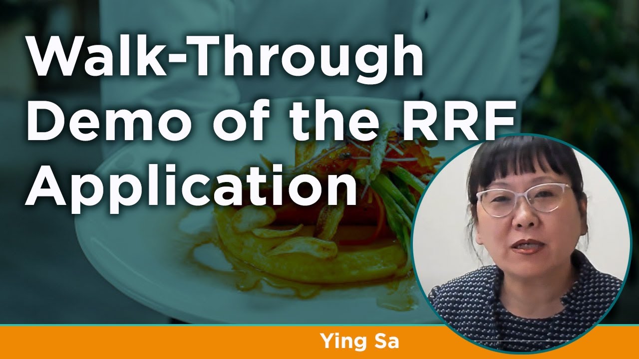 Walk-Through Demo of the RRF Application - YouTube
