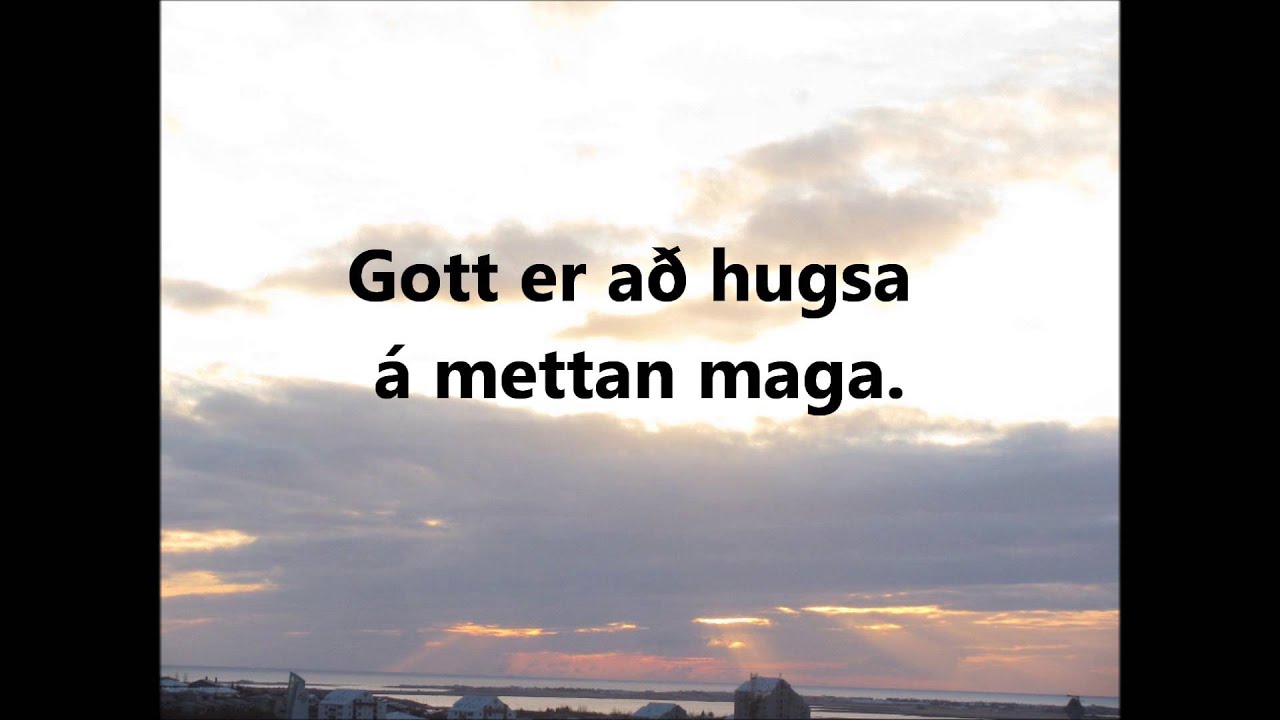 Icelandic proverbs. - YouTube