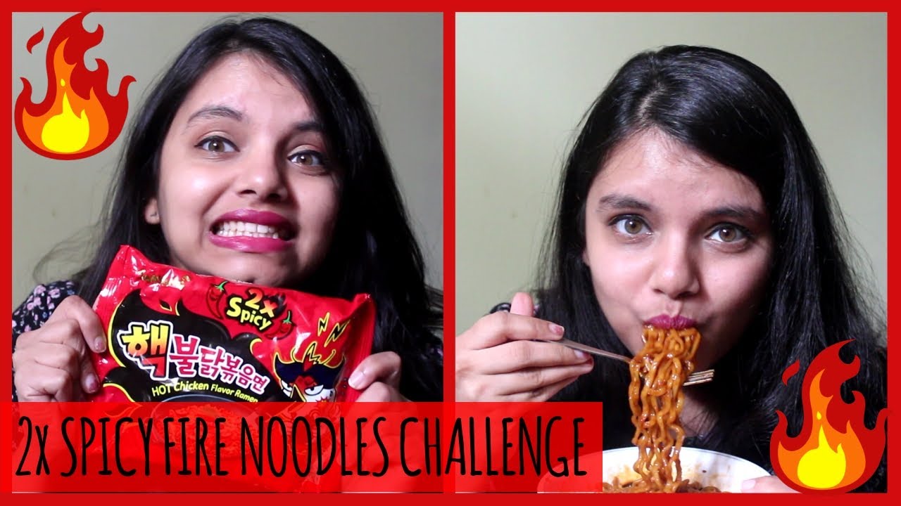 2X Nuclear Fire Noodle Challenge! Samyang 2X Spicy | Guess who's back ...