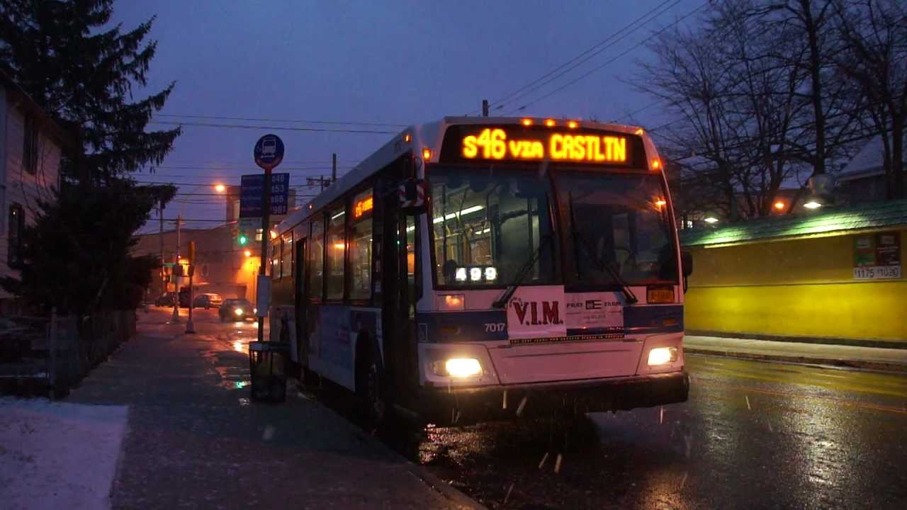 MTA New York City Bus 2011 Orion VII EPA10 7017 On The S46 @ Castleton ...