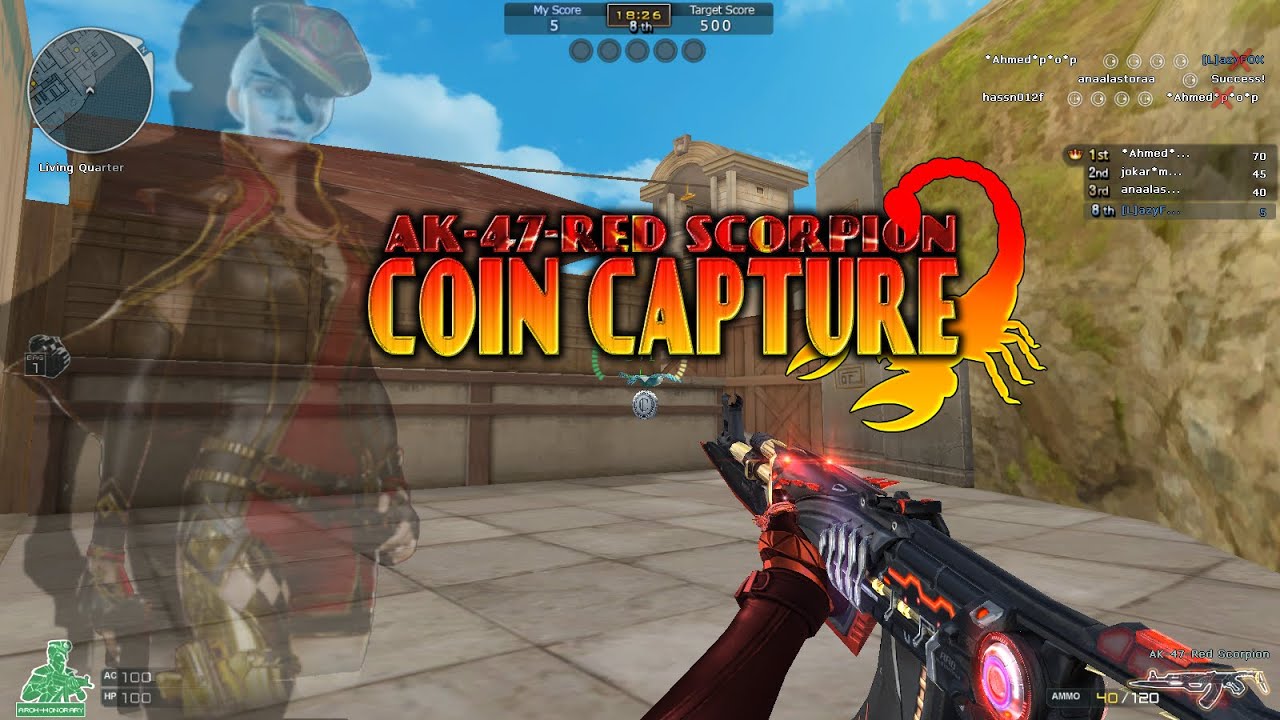 Crossfire West | AK-47-Red Scorpion | Coin Capture Coin Yard - YouTube
