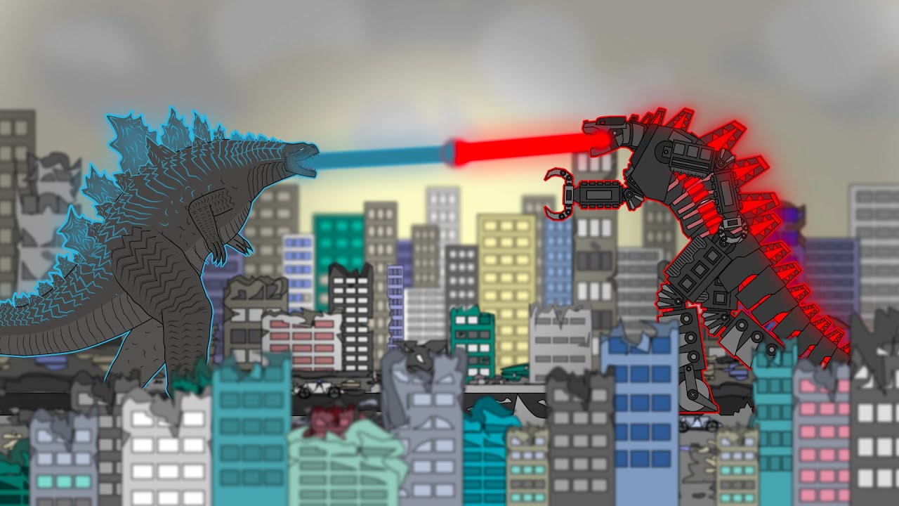 Godzilla vs Mega Godzilla #godzilla - YouTube