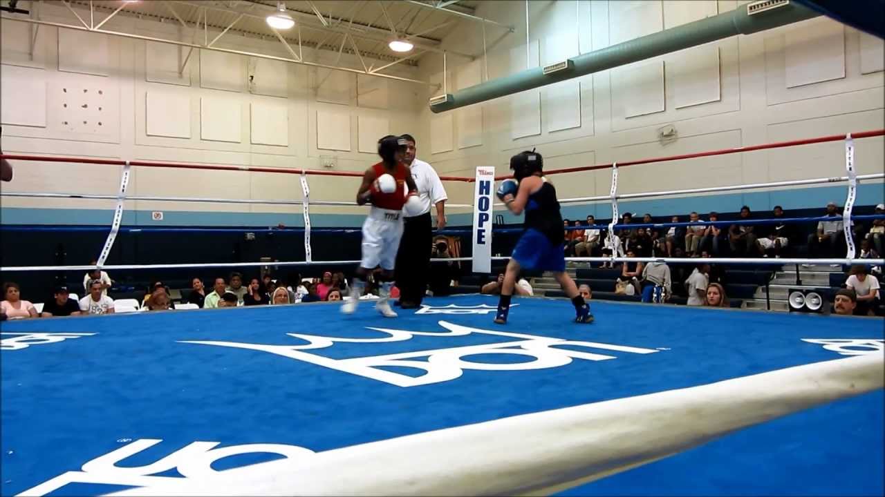 Palm Beach Boxing, Zach fighting at Royal Palm Beach Rec. Center P.A.L ...