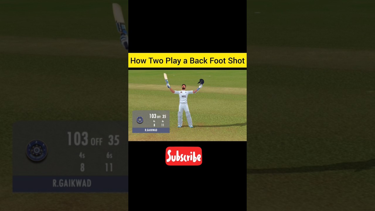 How Two Play A Back Foot Shot In Real Cricket 22 #youtubeshorts #shorts ...