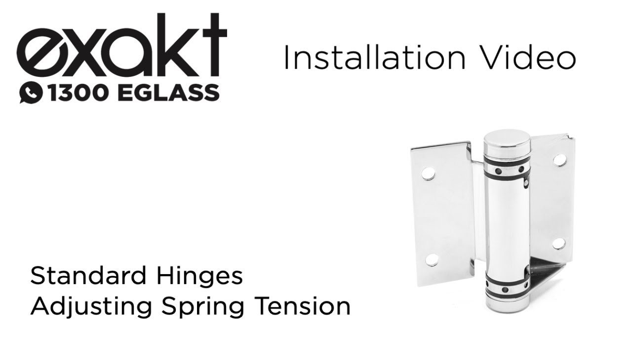 How to Retention a Glass Gate Hinge - YouTube