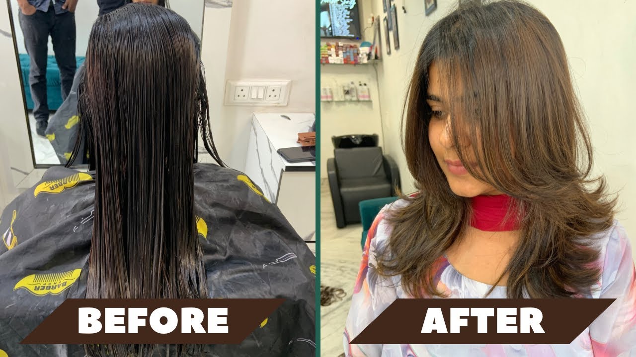 HOW TO DO PERFECT LAYER HAIR CUT(परफेक्ट लेयर हेयर कट कैसे करें )STEP ...