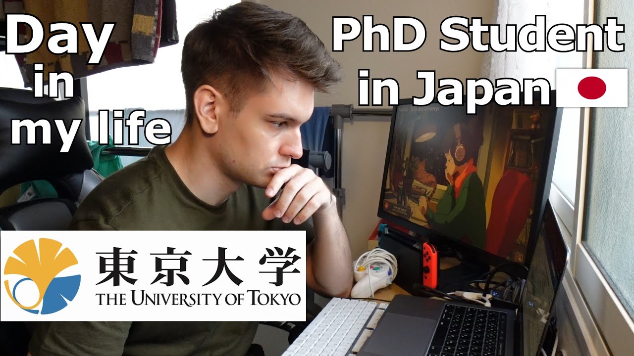Day in my life as a PhD student in Japan (remote) - YouTube
