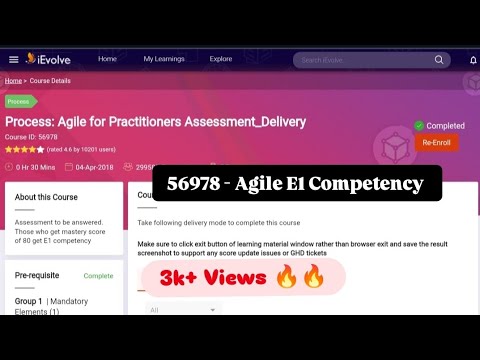 56978 - Agile E1 Competency Assessment iEvolve - TCS 56978 #iEvolve # ...