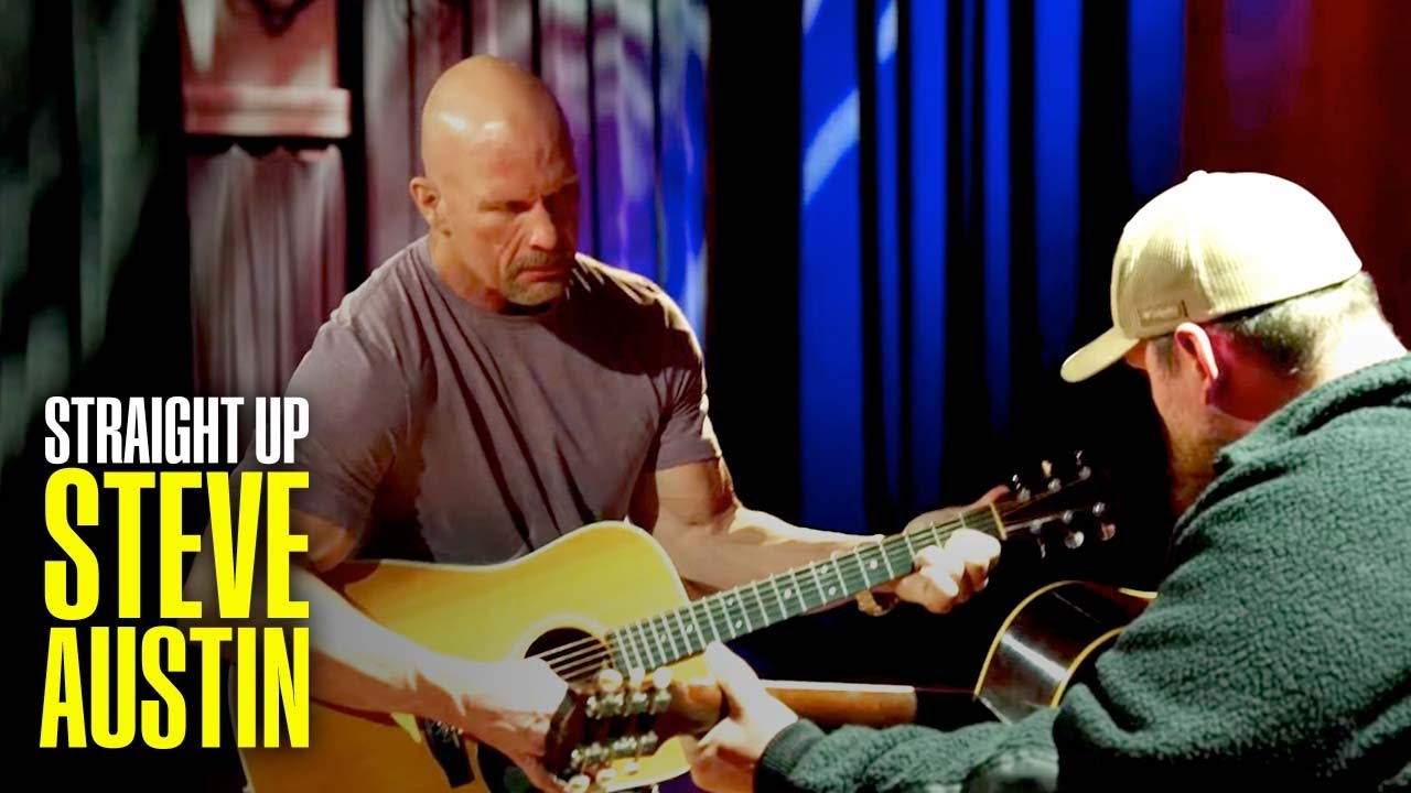 Luke Combs Teaches Steve Austin to Play the Guitar [BONUS] | Straight ...