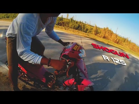 shogun r 125 topspeed 140kph 350meters - YouTube