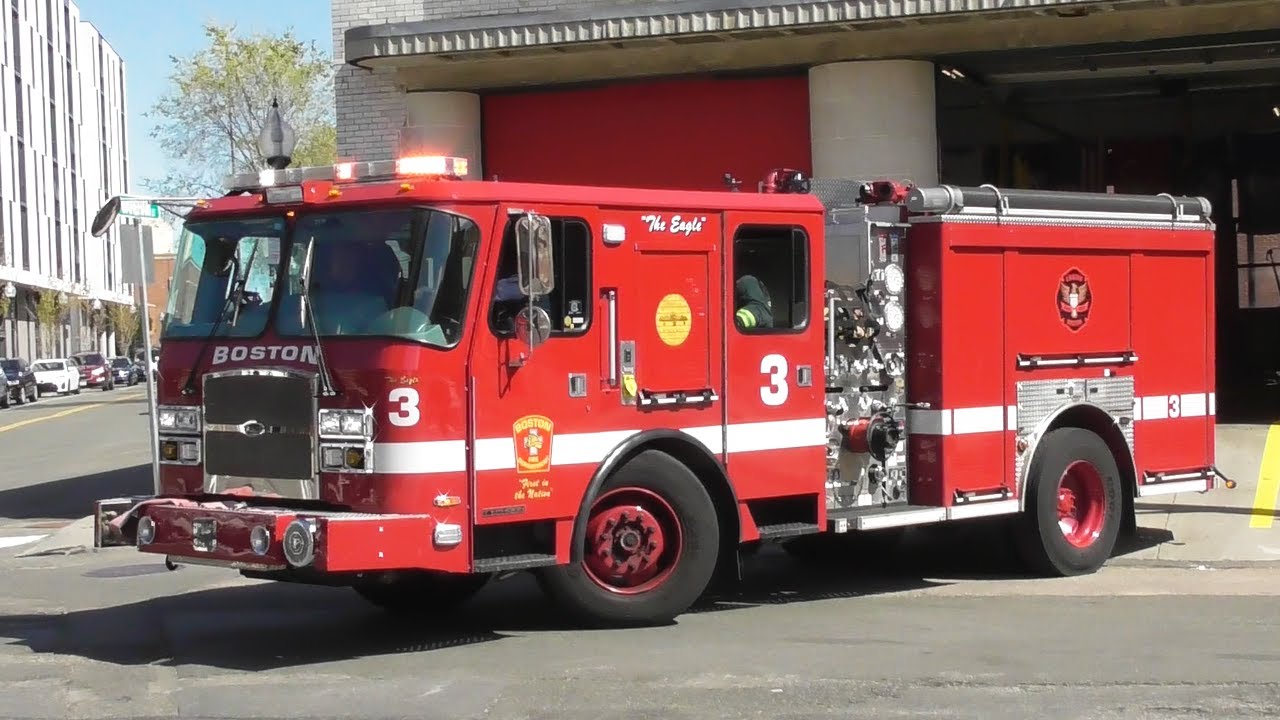 Boston Fire Department Engine 3 Responding - YouTube