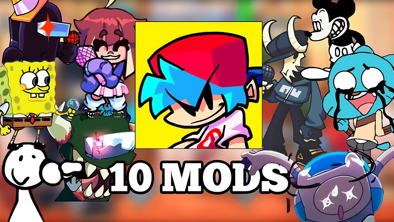 🔥 Top 10 MELHORES MODs de Friday Night Funkin Mobile (FNF Android) 2025 ...